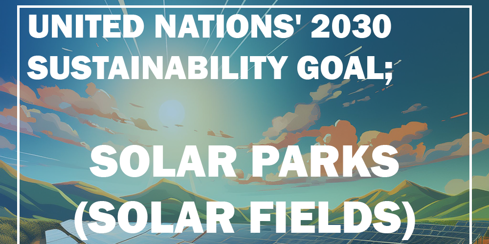 UNITED NATIONS’ 2030 SUSTAINABILITY GOAL; SOLAR PARKS (SOLAR FIELDS ...